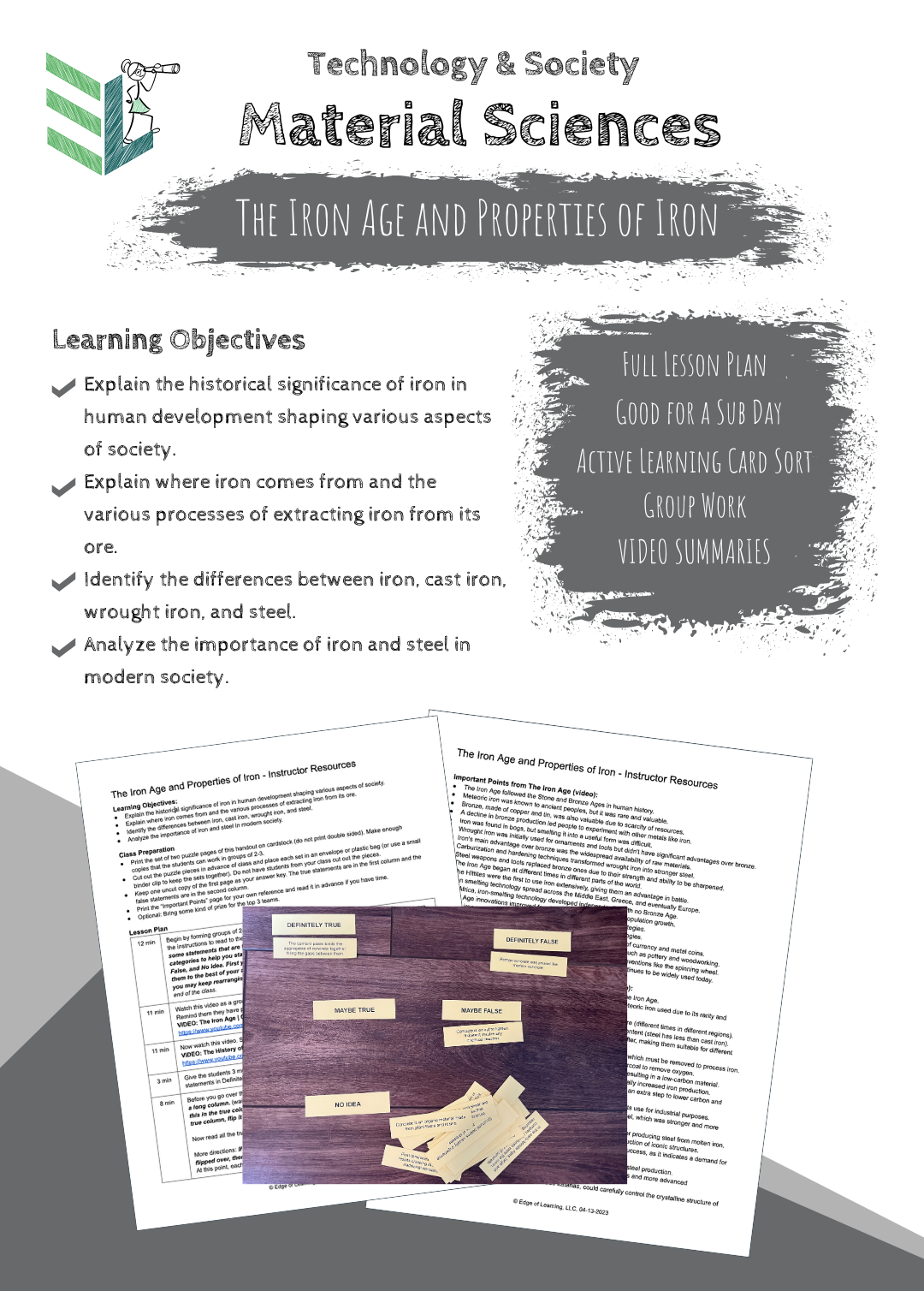 Material Sciences: The Iron Age and Properties of Iron - Edge of Learning